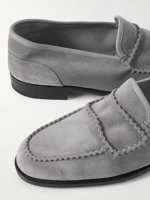John Lobb Bath Suede Loafers