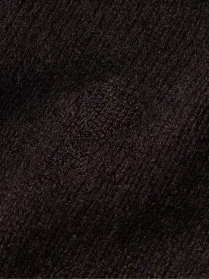 AMI Paris Logo-embroidered Cashmere And Wool-blend Sweater