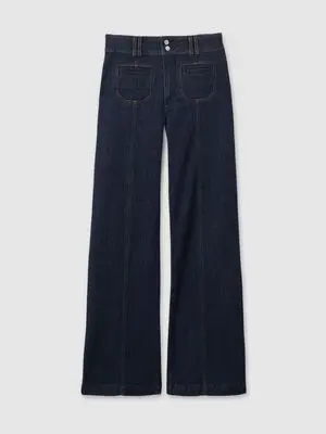 Paige Leenah Wide Leg Jeans - Catania Blue