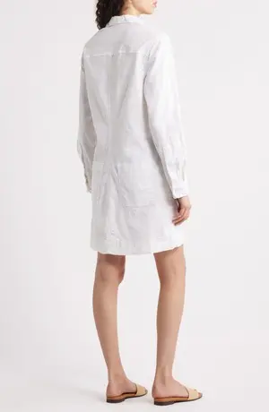 Frank & Eileen Ireland Long Sleeve Stretch Cotton & Linen Shirtdress