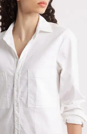 Frank & Eileen Ireland Long Sleeve Stretch Cotton & Linen Shirtdress