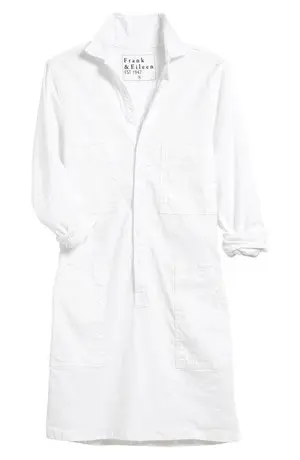 Frank & Eileen Ireland Long Sleeve Stretch Cotton & Linen Shirtdress