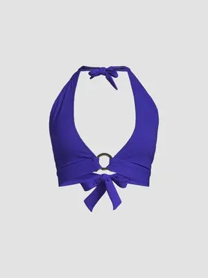 CHANGE OF SCENERY Erin Halter Bikini Top - Iris Texture
