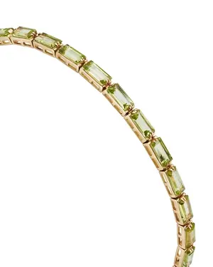 Bloomingdale'S 14k Yellow Gold Peridot Bracelet