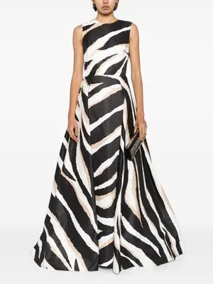 Elie Saab Zebra-print Gown