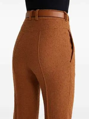 Patou Tweed Flared Trousers