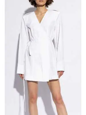 Alexander Wang Slit-detailing Wrap Dress