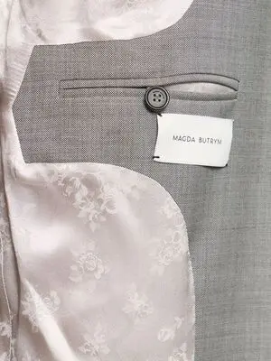 Magda Butrym Stretch Wool Single Breasted Blazer