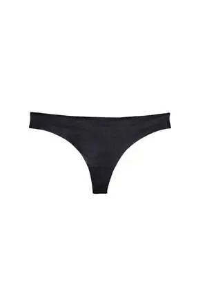 Fleur Du Mal Le Stretch Micro Thong - Black