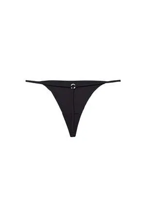 Fleur Du Mal Le Stretch Micro V-string - Black