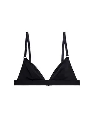Fleur Du Mal Le Stretch Micro Triangle Bra - Black
