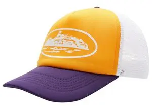 CORTEIZ Alcatraz Trucker Hat - Yellow/purple