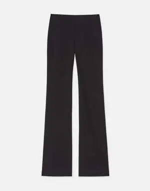 Lafayette 148 New York Punto Milano Fitted Flared Trousers - Black