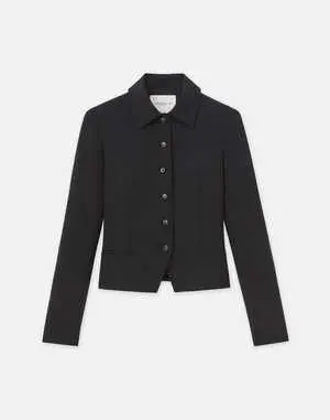 Lafayette 148 New York Double Face Cropped Jacket