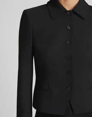 Lafayette 148 New York Double Face Cropped Jacket