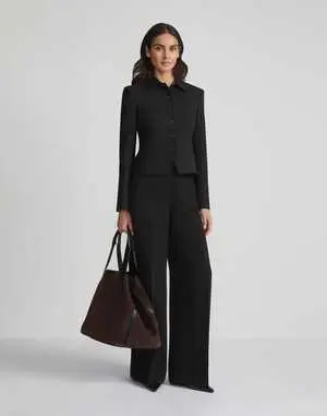 Lafayette 148 New York Double Face Cropped Jacket