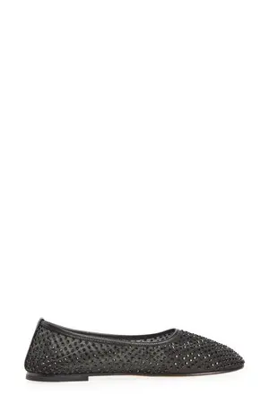 Dear Frances Ball Crystal Embellished Mesh Flat