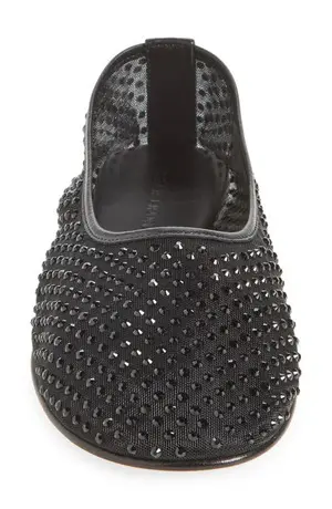Dear Frances Ball Crystal Embellished Mesh Flat