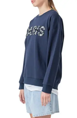 GREY LAB Paris Sequin Sweatshirt