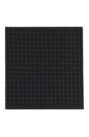 BROOKLYN BRIGADE Dot Cotton Pocket Square Black