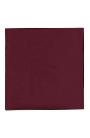BROOKLYN BRIGADE Solid Cotton Pocket Square - Wine