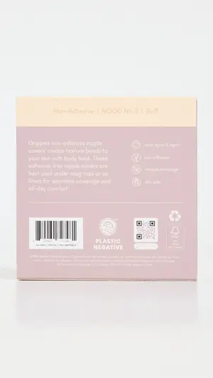 NOOD NEW YORK No Show Grippies Non Adhesive Covers - No.3 Buff