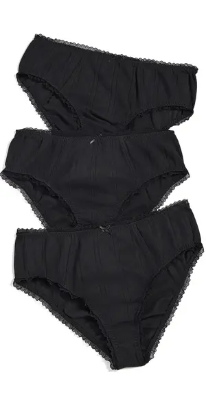 COUCOU The Cozy Briefs 3 Pack - Black