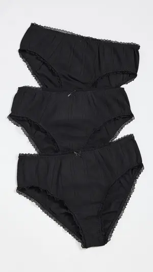 COUCOU The Cozy Briefs 3 Pack - Black