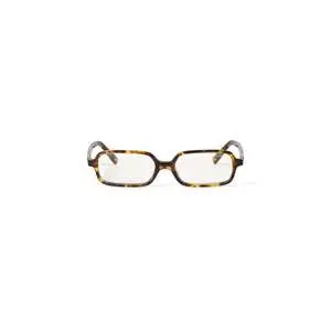 Miu Miu Miu Regard Tortoiseshell Sunglasses - Blue-ray Transparent Lenses