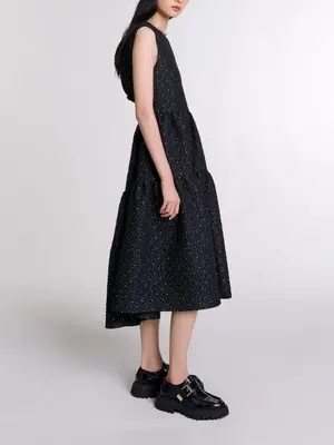 Maje Rhinestone Maxi Dress