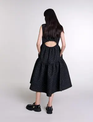 Maje Rhinestone Maxi Dress