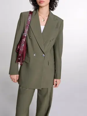 Maje Slim-fit Suit Jacket