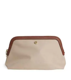 Harrods Large Nylon Wash Bag - Neutral