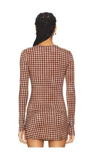 Miaou Long Sleeve Tee - Brown
