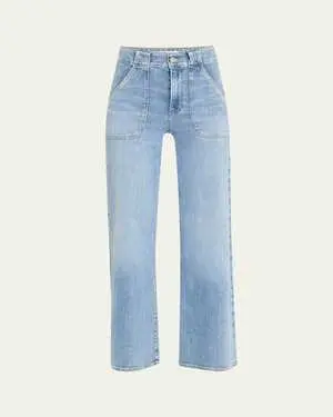 FRAME Modern Pocket Wide Leg Jeans