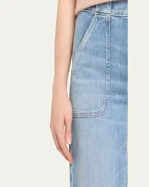 FRAME Modern Pocket Wide Leg Jeans