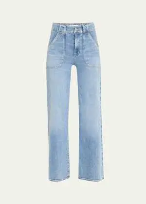 FRAME Modern Pocket Wide Leg Jeans