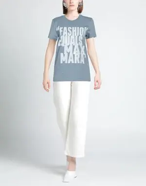 Max Mara Printed Cotton T-shirt - Blue