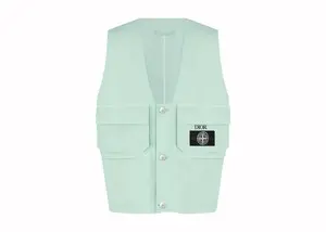 Dior X Stone Island Cotton-blend Satin Vest