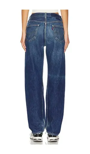 ALIGRACE Vintage Drawstring Wide Leg Jeans - Medium Dark