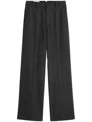 Ami Pinstriped Wide-leg Trousers