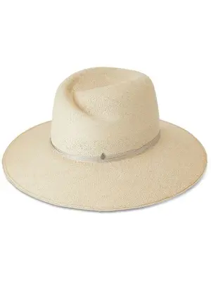 MAISON MICHEL Virginie Straw Fedora - Neutrals