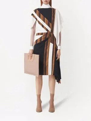 Burberry Flag-print Silk Dress