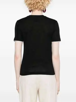 Jacquemus Le T-shirt Tricot Knitted Top - Black