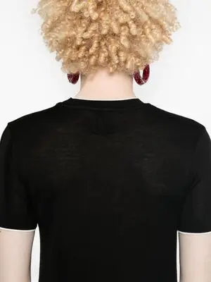 Jacquemus Le T-shirt Tricot Knitted Top - Black