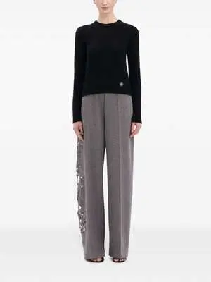Oscar De La Renta O Flower Cashmere Jumper
