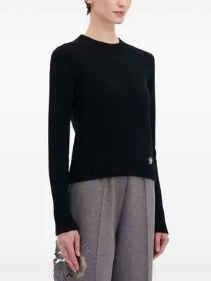 Oscar De La Renta O Flower Cashmere Jumper