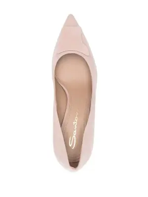 Santoni 85mm Sibille Pumps - Neutrals