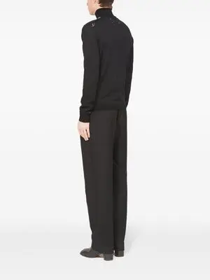 MAISON MARGIELA High-neck Merino Wool Sweater - Black