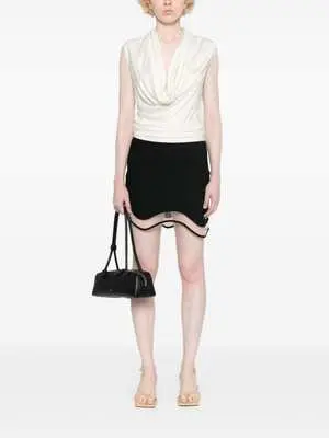 NENSI DOJAKA Heartbeat Mini Skirt - Black